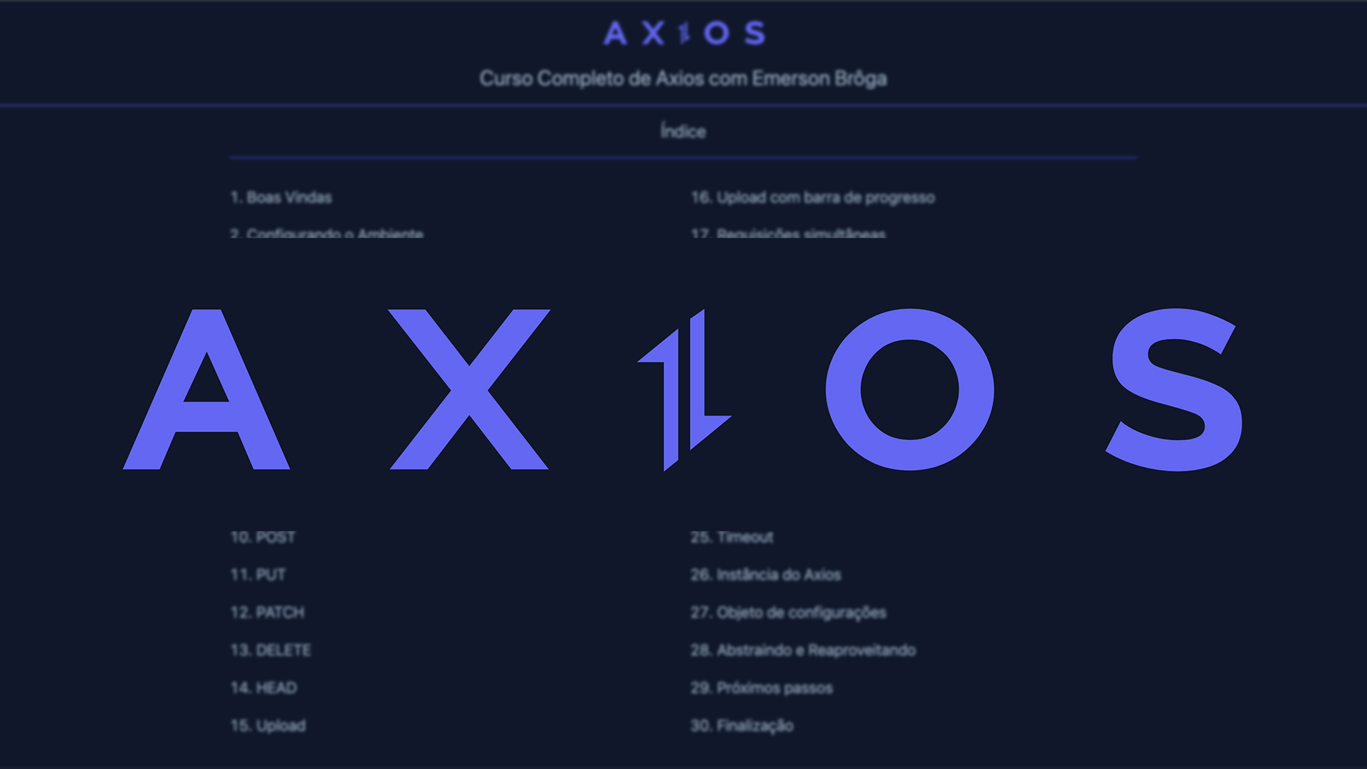 Curso completo de Axios com Emerson Brôga
